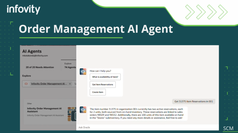 Order Management AI Agent - Infovity